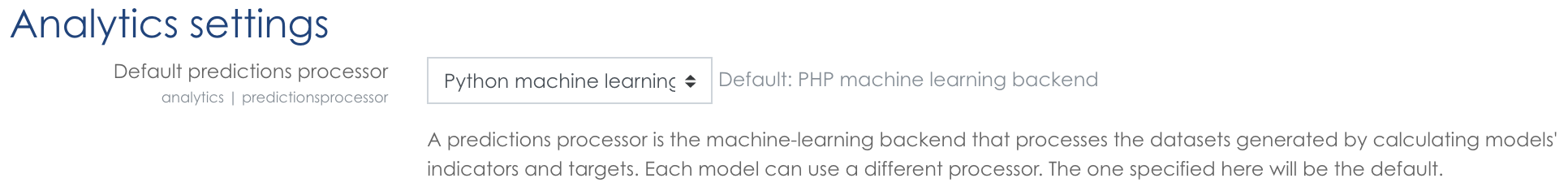 Moodle Analytics Part 2 Setting Up The Python Machine Learning Backend In Moodle Eduroll